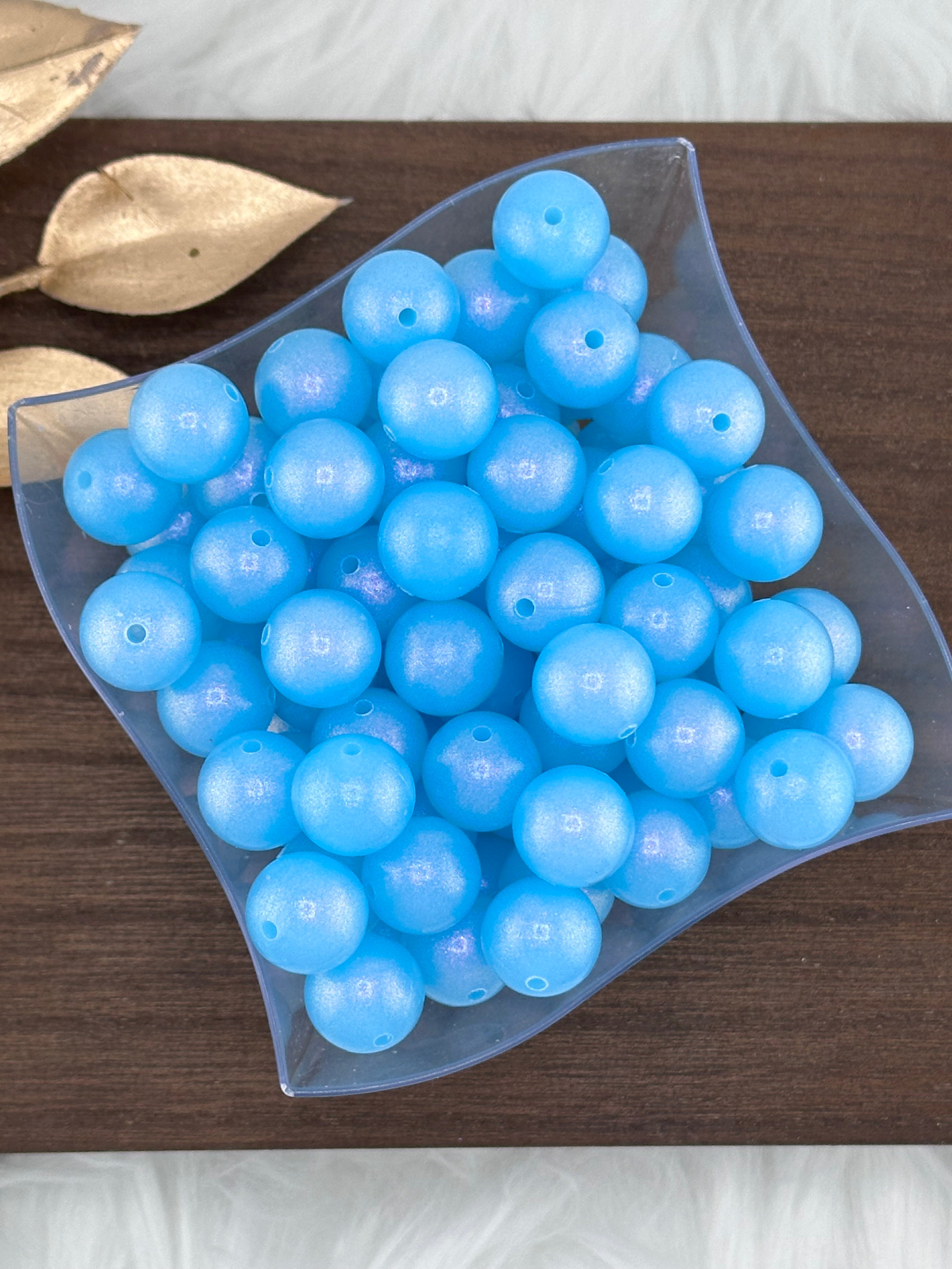 Opal #21 Transparent Blue 15mm Round – Delilica